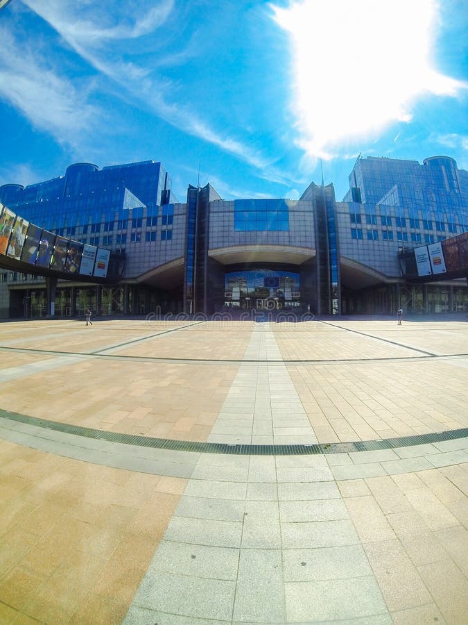 European Quarter in Brussels, Belgium Stock Photo - Image of finance ...