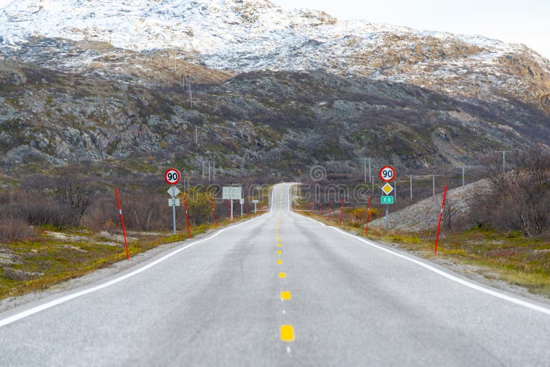 European Route E6 stock photo. Image of norway, north - 359509588