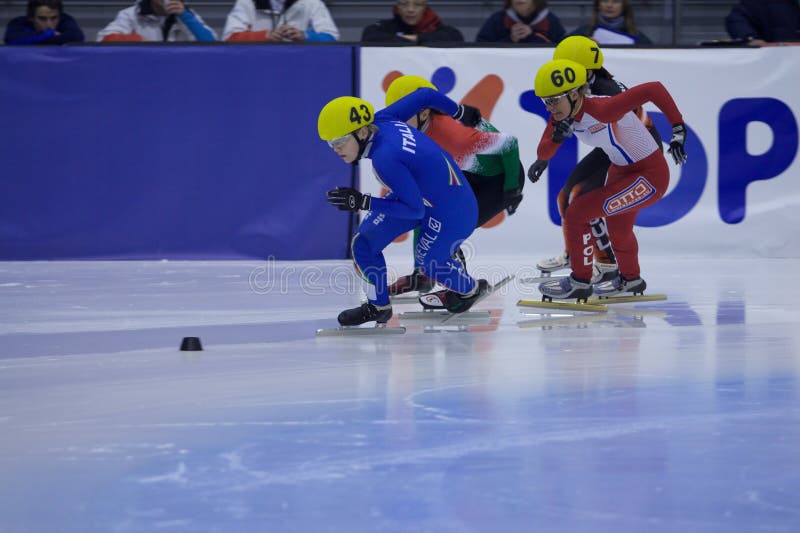 European Short Track Speed Skating Championship Editorial Photography ...