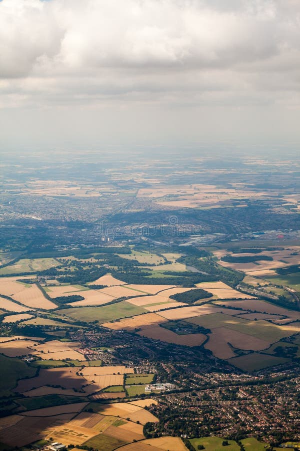 European Space Viewed from the Plane Stock Photo - Image of bucharest ...