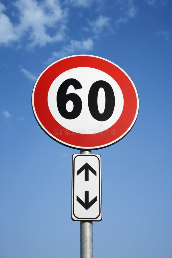 European Speed Limit Sign stock photo. Image of space - 12978286
