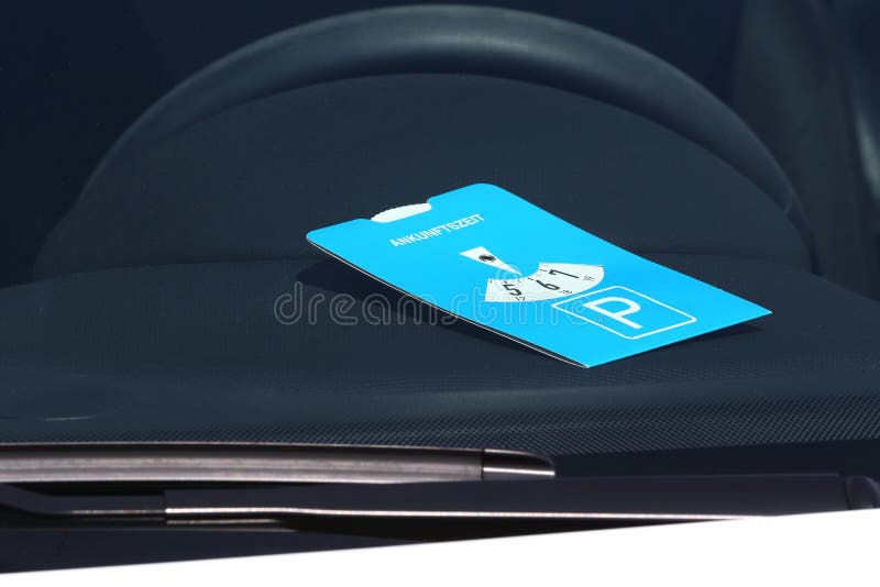 European Standard Parking Disc Stock Photo - Image of parking, road ...
