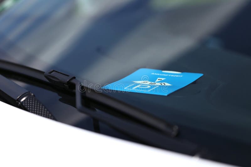 European Standard Parking Disc Stock Image - Image of adjust, arrival ...