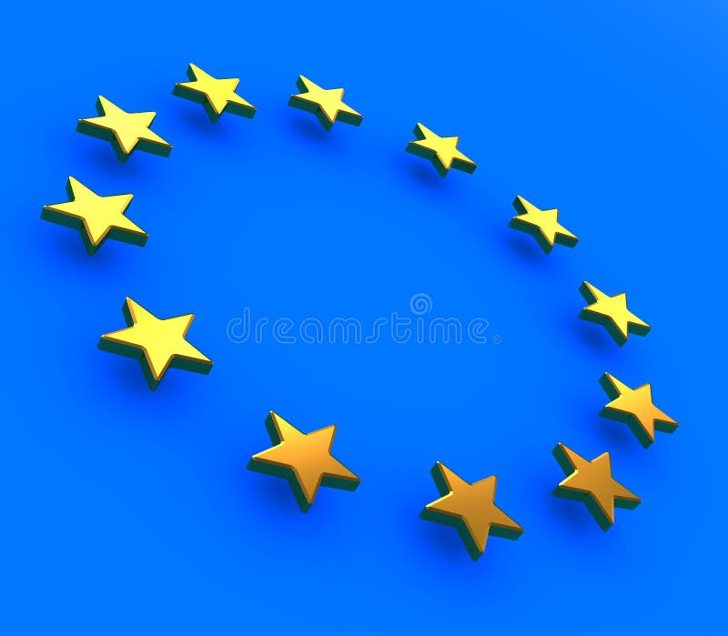 European stars stock illustration. Illustration of single - 15105122