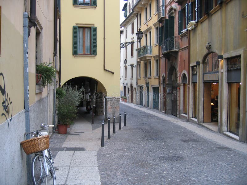 European Street stock photo. Image of road, exteriors, transportation ...