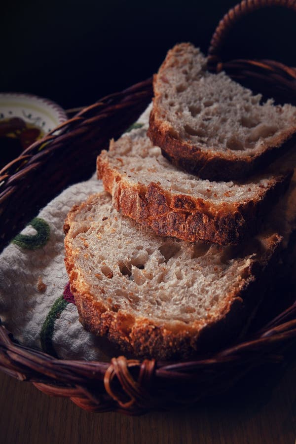 Appetizer bread basket stock image. Image of banquet - 288873505