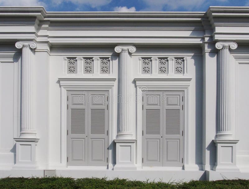 European Style Door Elevation Stock Image - Image of decoration, window ...