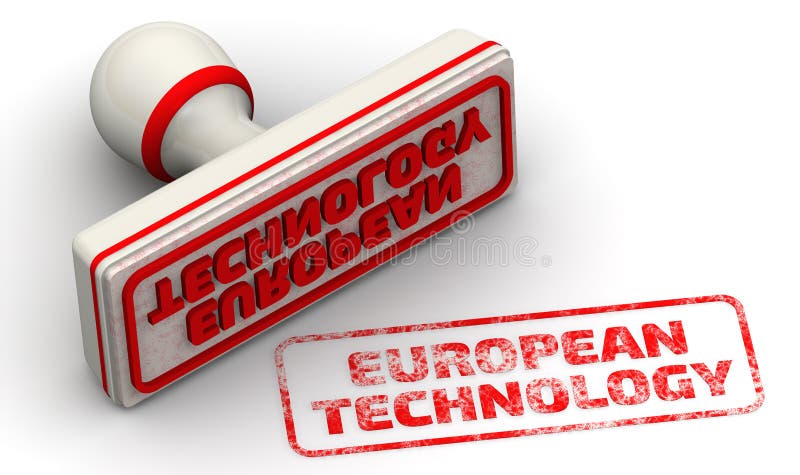 European Technology. Seal and Imprint Stock Illustration - Illustration ...