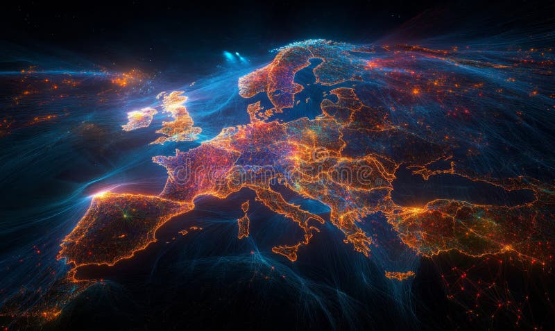 European Telecommunication and Data Transfer Networks with Global ...