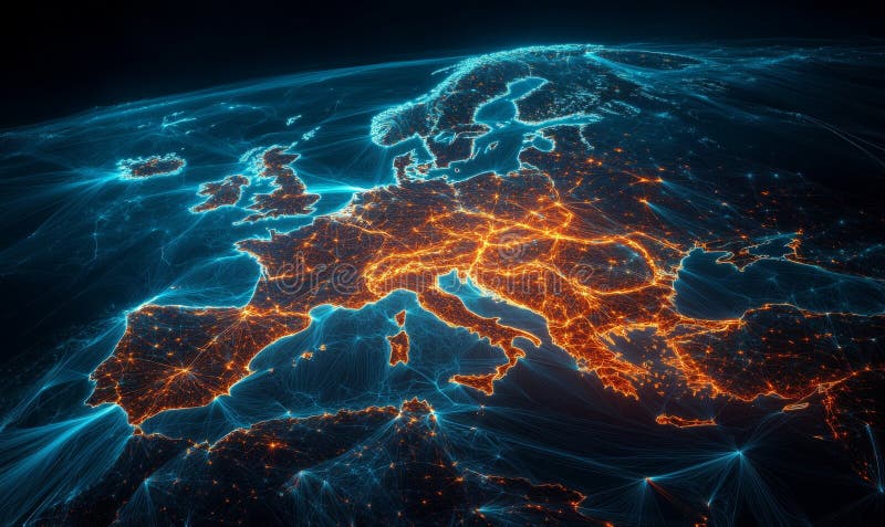 European Telecommunication and Data Transfer Networks with Global ...