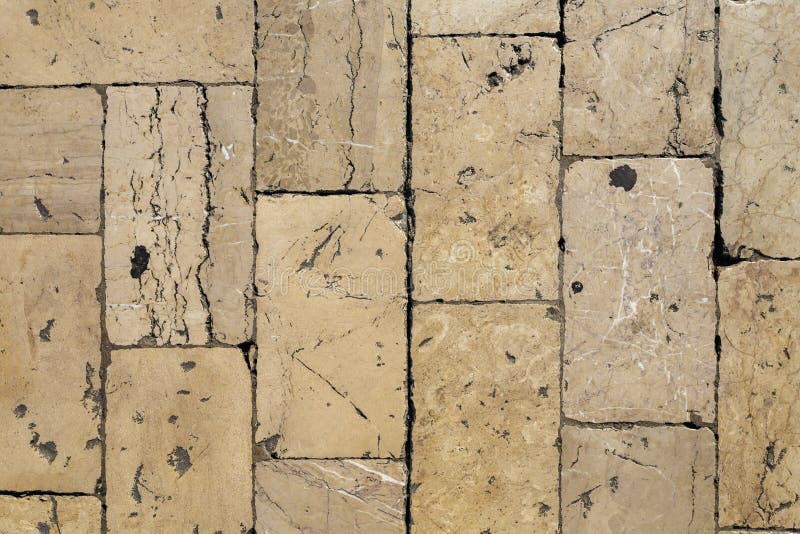 European Tiles on the Street from a Stone on a Diagonal Stock Photo ...