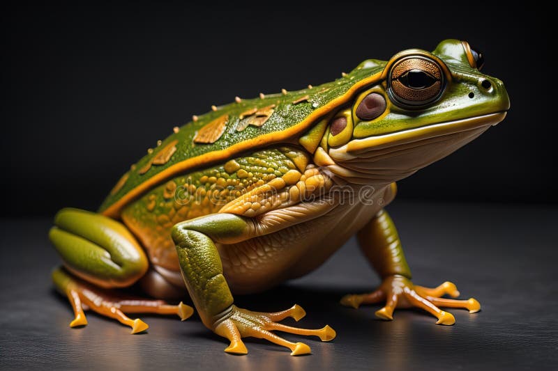 European Tree Frog, Hyla Arborea Isolated on Solid Colour Background ...