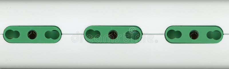 European Type C and Italian Type L Electrical Power Sockets Stock Photo ...