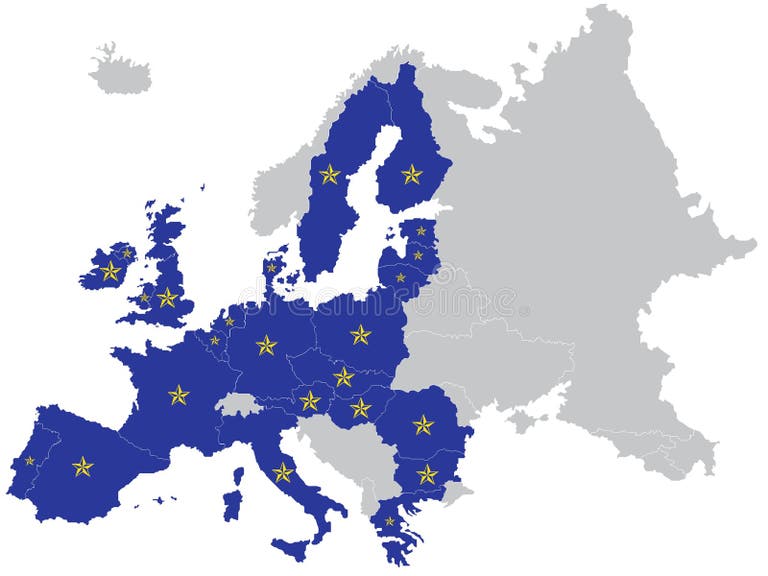 Map European Union Outline Stock Illustrations – 16,729 Map European ...