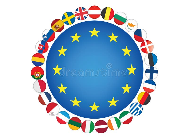 European Union stock vector. Illustration of blue, france - 31962751