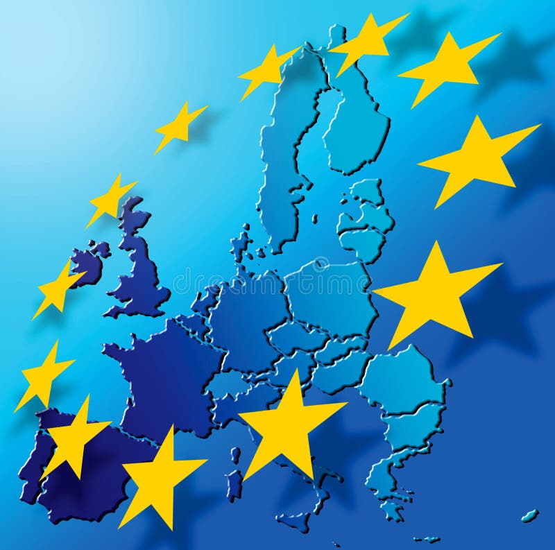 European_Union stock illustration. Illustration of bluemap - 5054370