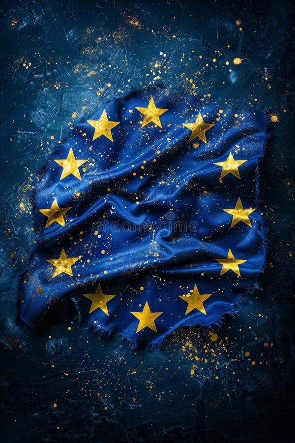 European Union Concept Digital Constellation of Networks, Connectivity ...
