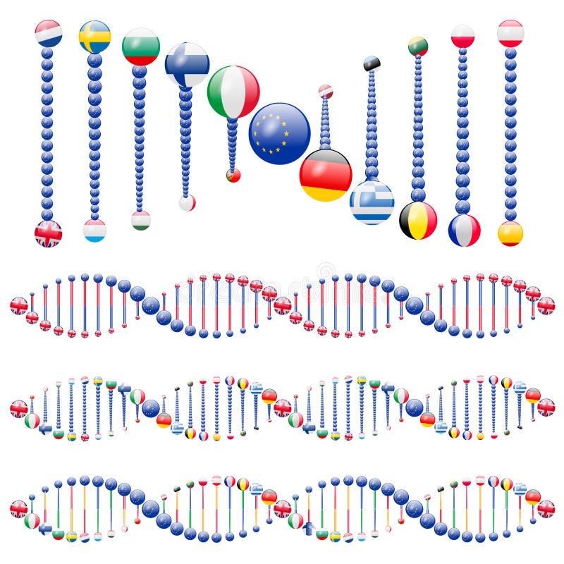 European union DNA stock vector. Illustration of chemistry - 89328560