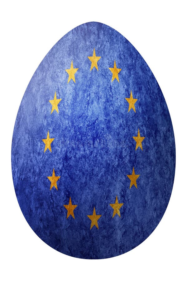 European Union Easter Egg, National Flag Egg Stock Illustration ...