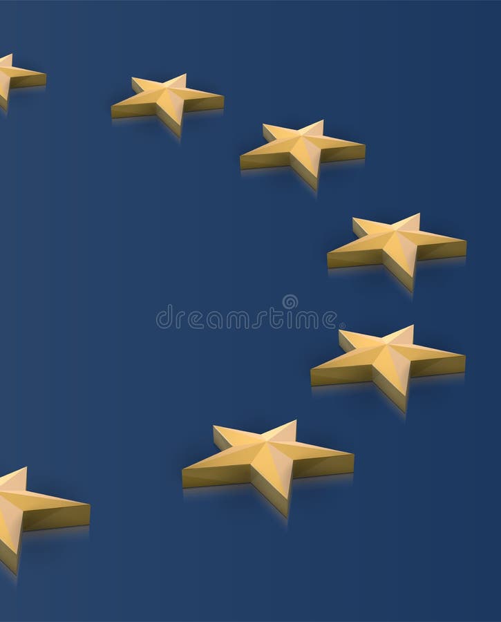 European Union Flag Stars and Money Euro, Vector Stock Vector ...