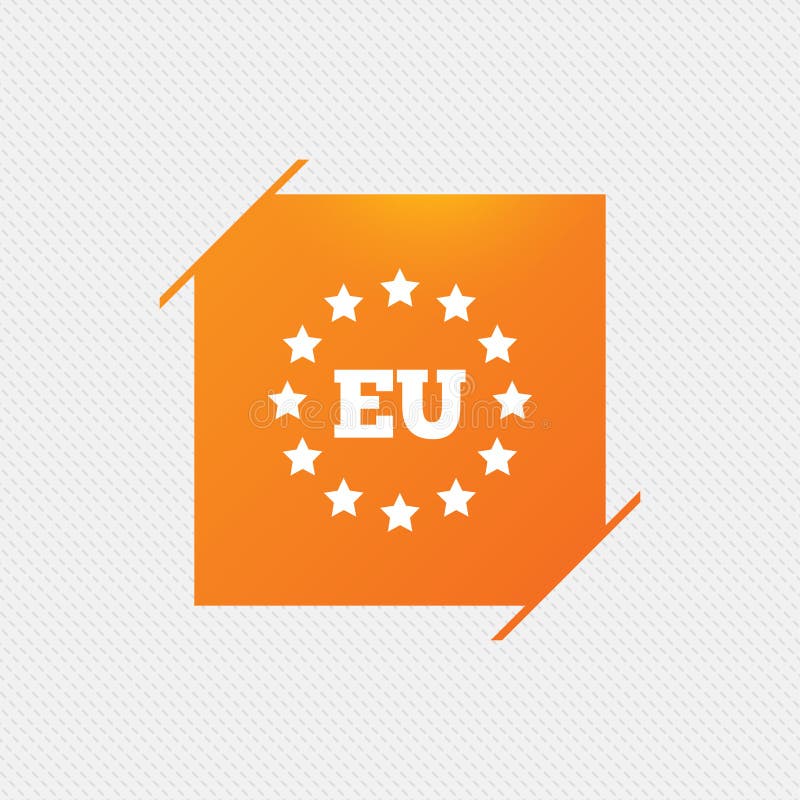 European Union Icon. EU Stars Symbol Stock Illustration - Illustration ...