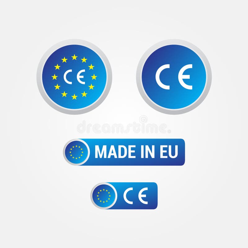 European Union Icons & Labels Stock Illustration - Illustration of ...