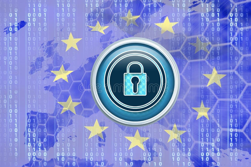 European Union locked stock illustration. Illustration of circle ...