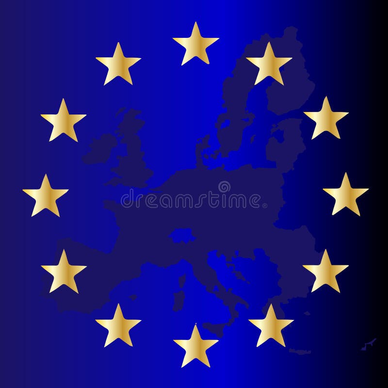 European Union Map stock vector. Illustration of vector - 116096010