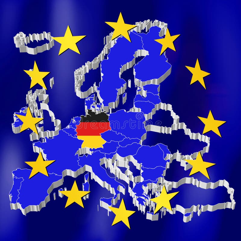 European Union, Germany - Country Flag Stock Illustration ...