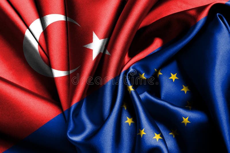 European Union and Turkey Flag. Stock Photo - Image of landmark ...