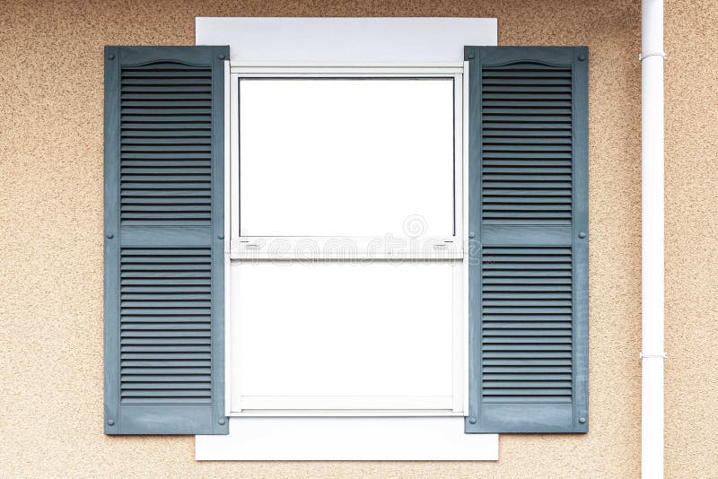 European Style Black Wooden Window Frame Isolated Stock Illustration ...