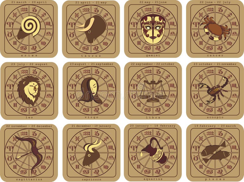 European zodiac stock vector. Illustration of scorpio - 29625591