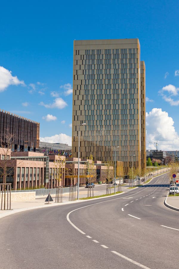 Europeisk Domstol I Luxembourg Fotografering för Bildbyråer - Bild av ...
