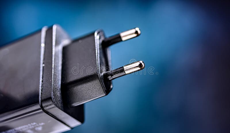 Europlug, a Round-pin Domestic AC Power Plug Stock Photo - Image of ...
