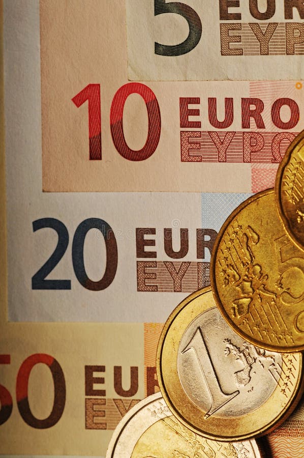 Euros stock image. Image of euro, macro, coins, bank - 22459979