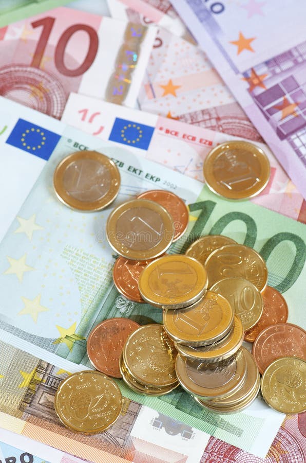 Euros stock image. Image of europe, coins, close, european - 23257373
