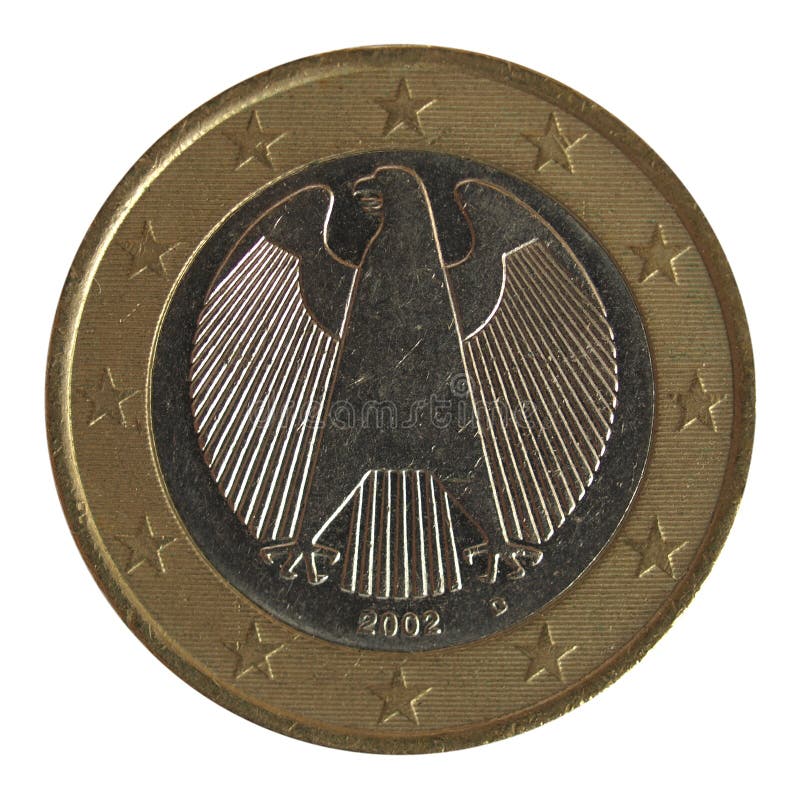 German Euro Coin stock illustration. Illustration of eagle - 9355485