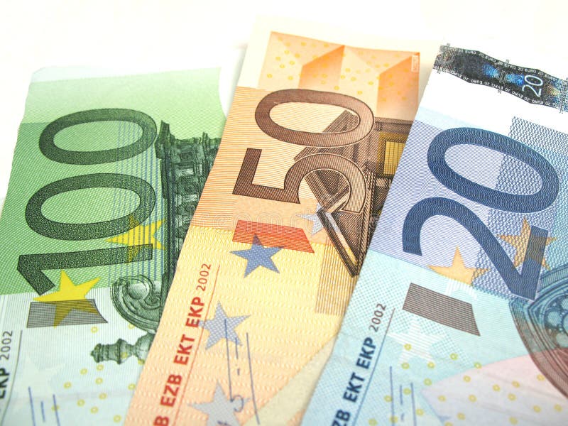 Euros close-up stock image. Image of banking, banknotes - 6524141