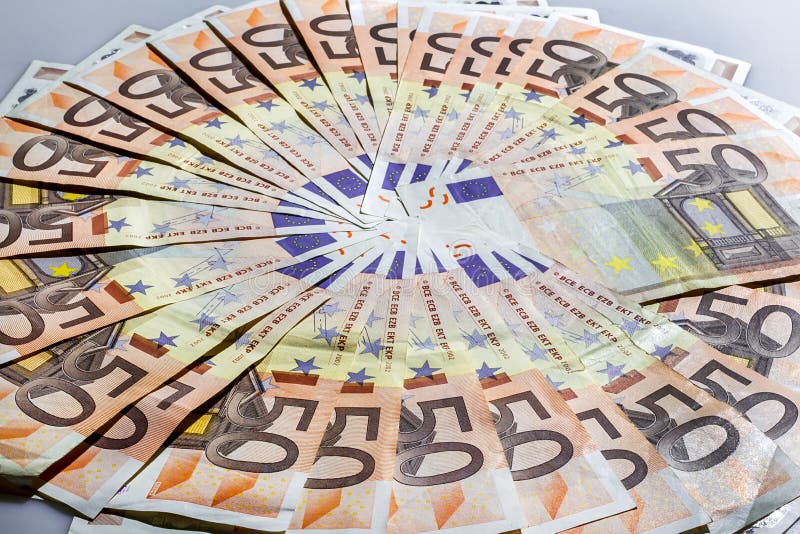 Filigrane Sur 50 Euro Billets De Banque Photo stock - Image du papier ...