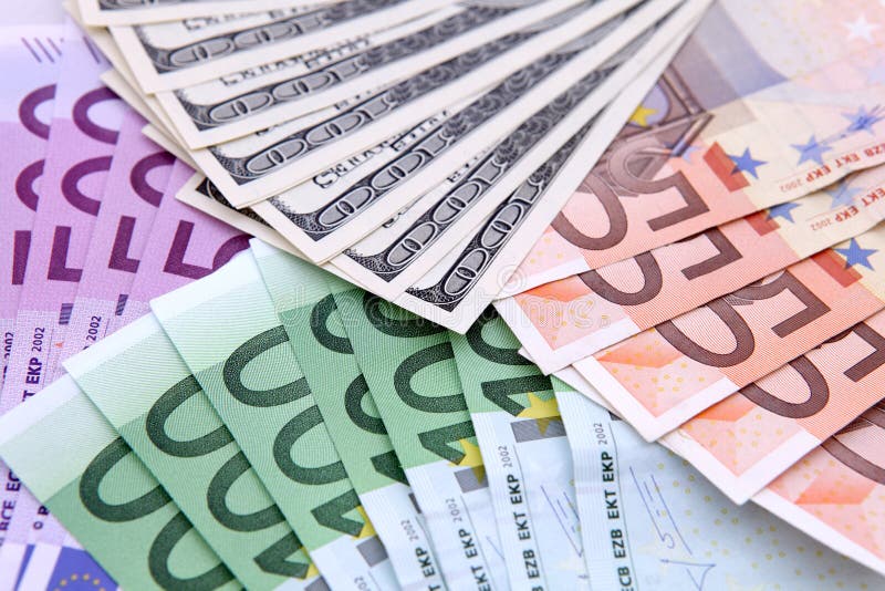 Euros And Dollars Royalty Free Stock Photo - Image: 14582045 Euros And Dollars Royalty Free Stock Photo - Image: 14582045