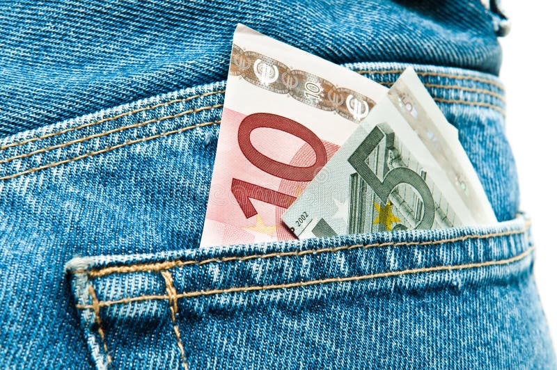 Euros in your pocket stock photo. Image of savings, finance - 22503118
