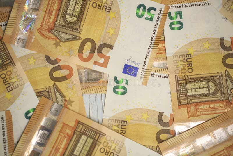 50 eurosedlar fotografering för bildbyråer. Bild av valuta - 102038519