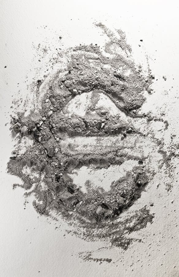 Eurozeichen Gemacht Von Der Asche Stock Abbildung - Illustration von ...