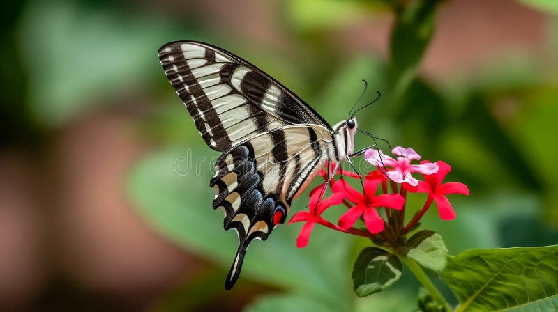 Zebra Swallowtail Butterfly Stock Image - Image of listed, butterfly ...