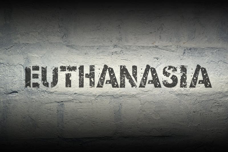 Euthanasia word gr stock image. Image of print, gradient - 88354163