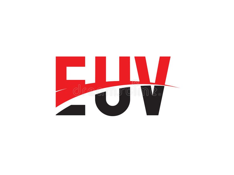 EUV Letter Initial Logo Design Vector Illustration Stock Vector ...