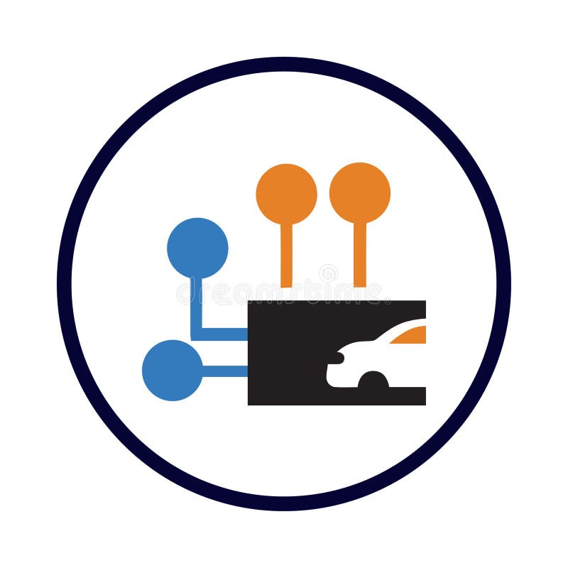 Ev, Automobile, Futuristic, Electric Vehicle Technology Icon Stock ...