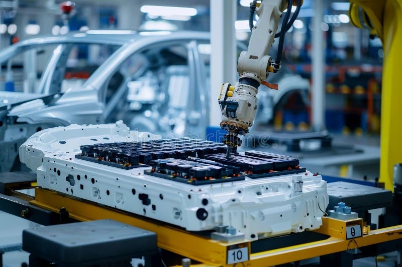 EV Battery Module for Automotive Industry on Production Line ...