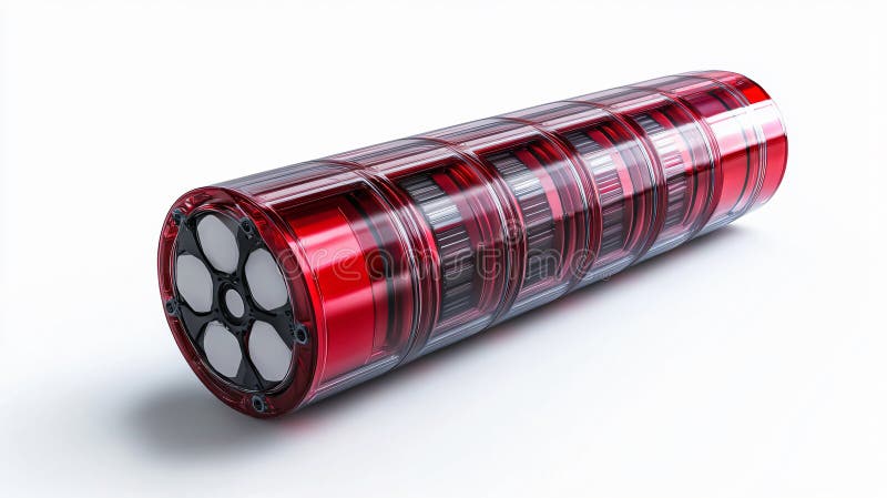 An EV Battery Module with Cylindrical Cells Stock Illustration ...