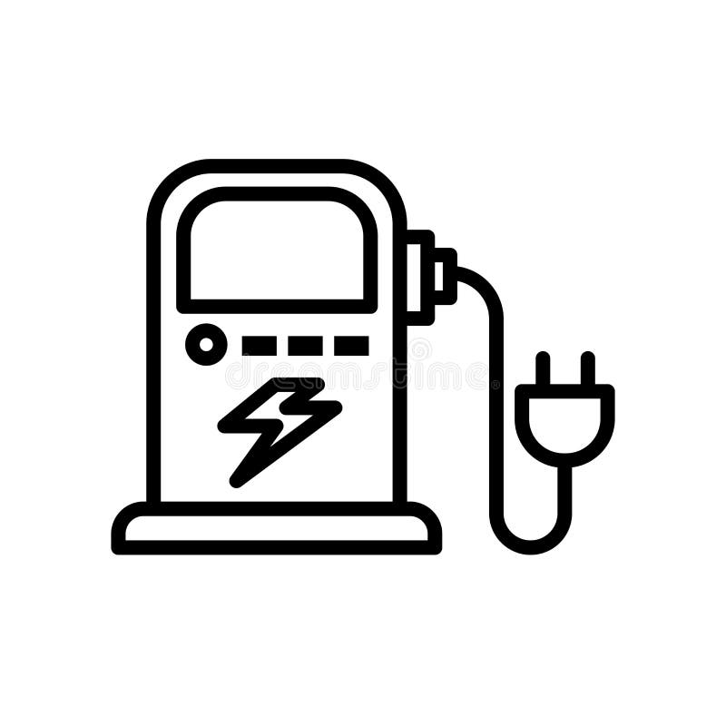 Ev Charging Vector Icon Isolated on Transparent Background, Ev Charging ...